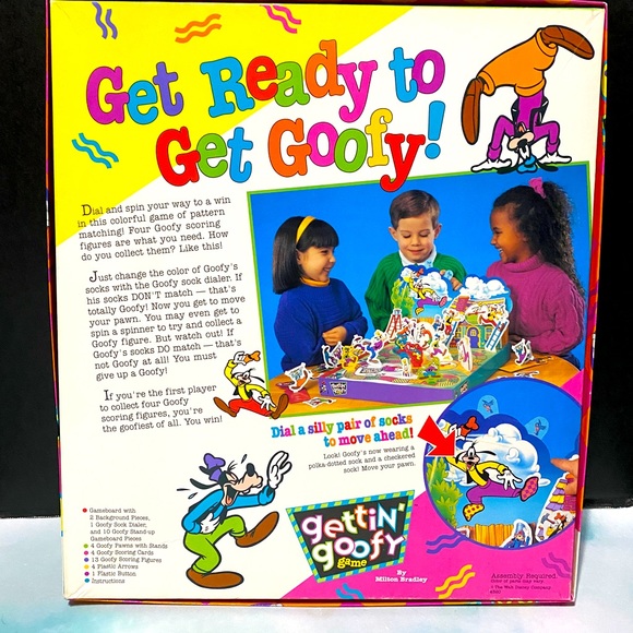 Disney | Toys | Disneys Goofy Vintage 992 Gettin Goofy 3d Board Game Mb ...